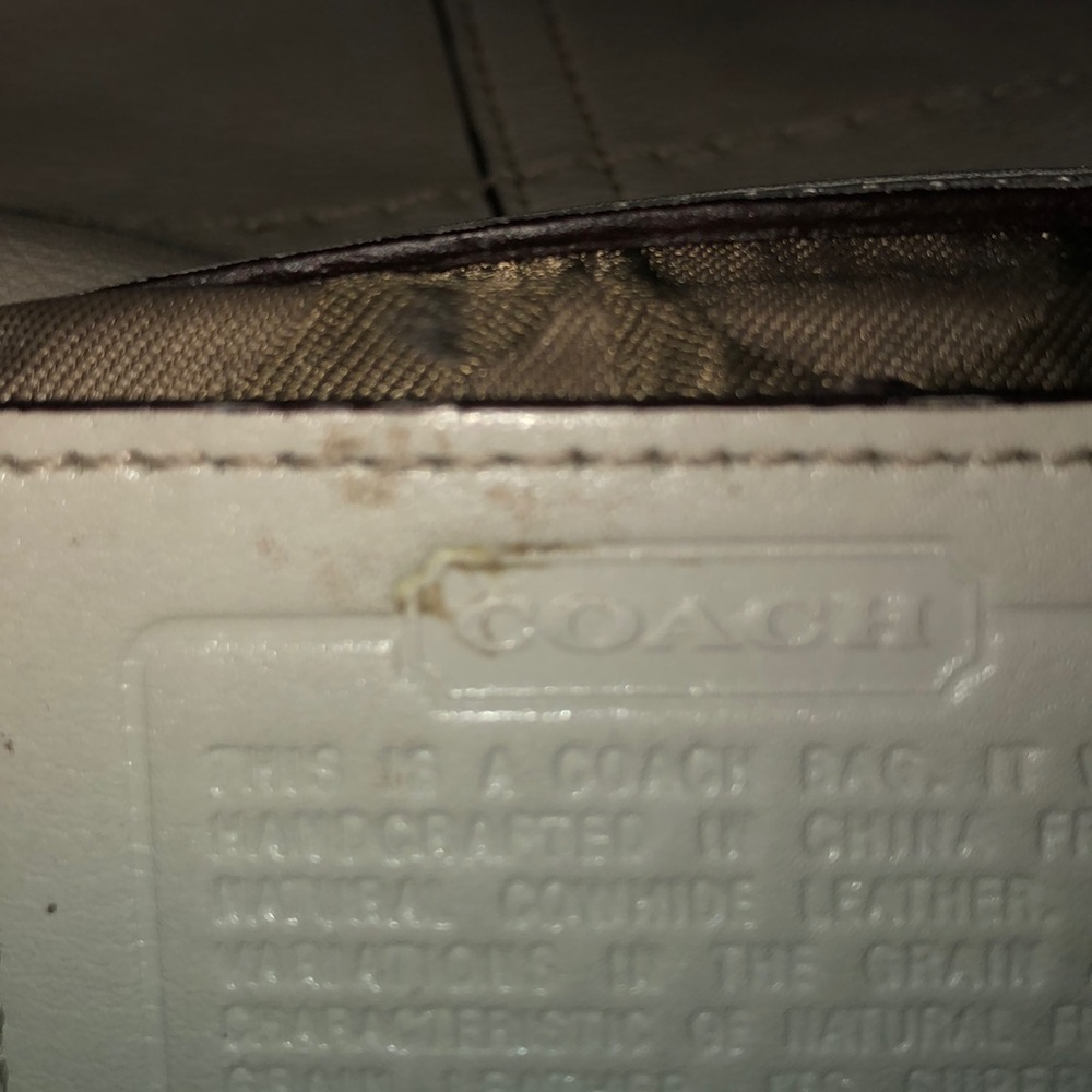 Coach Ivory Leather Bag - Gem